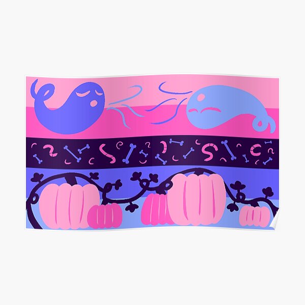"SPOOKY Omnisexual Pride Flag" Poster for Sale by socksonat3am | Redbubble