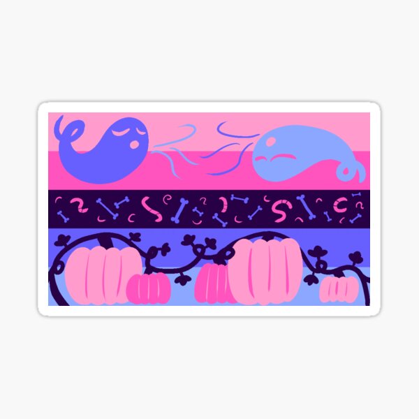 "SPOOKY Omnisexual Pride Flag" Sticker for Sale by socksonat3am | Redbubble