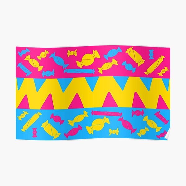 "SPOOKY Pansexual Pride Flag" Poster by socksonat3am | Redbubble