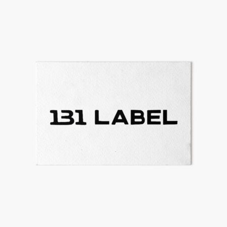 "131 Label (Black logo)" Art Board Print by Aooms123 | Redbubble