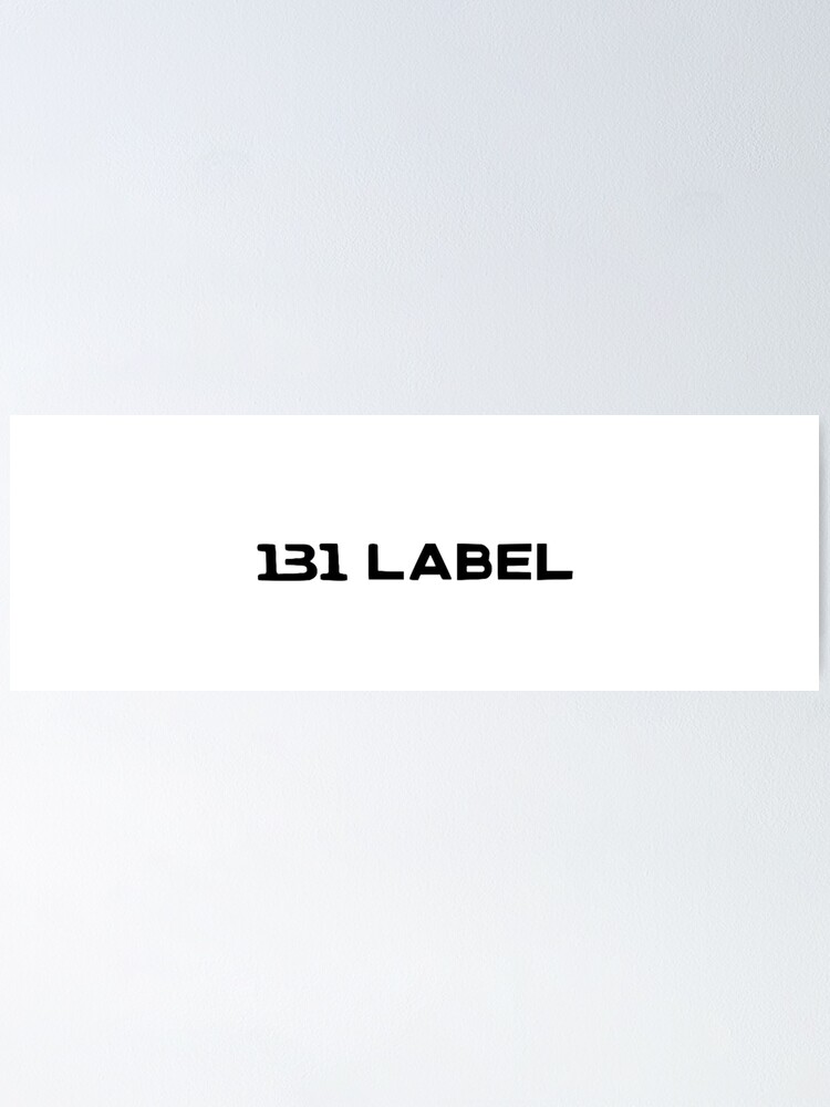 "131 Label (Black logo)" Poster for Sale by Aooms123 | Redbubble