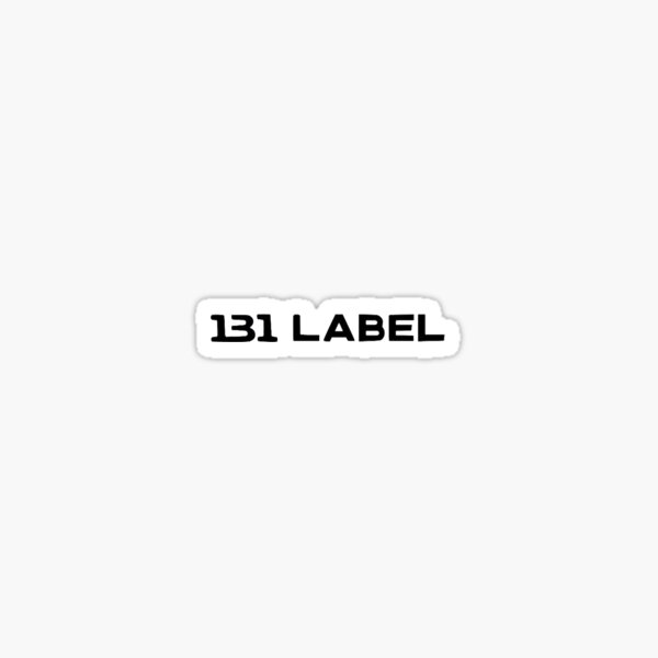 "131 Label (Black logo)" Sticker for Sale by Aooms123 | Redbubble