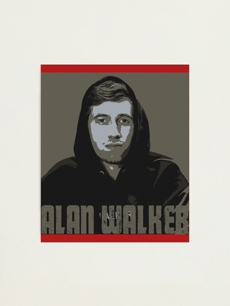 "Alan Walker illustration ,Alan Walker art " Photographic Print by Bandillero | Redbubble