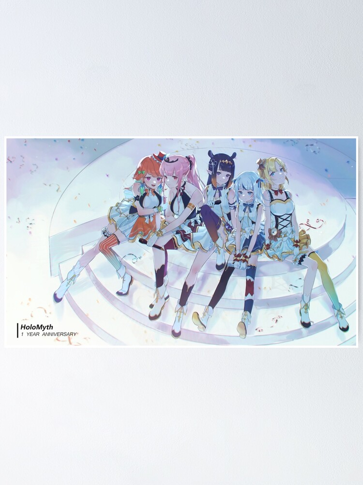"Hololive EN First Gen - Holomyth" Poster by WeabStore | Redbubble