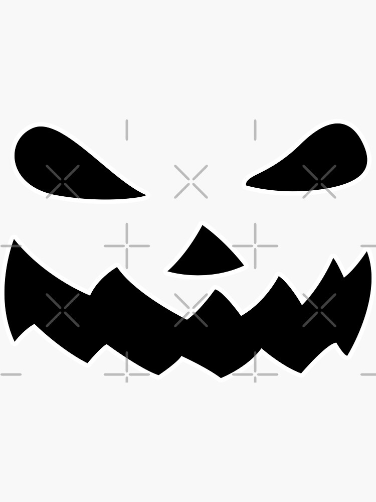 "Scary Smiling Ghost Face" Sticker for Sale by P2CPOD | Redbubble