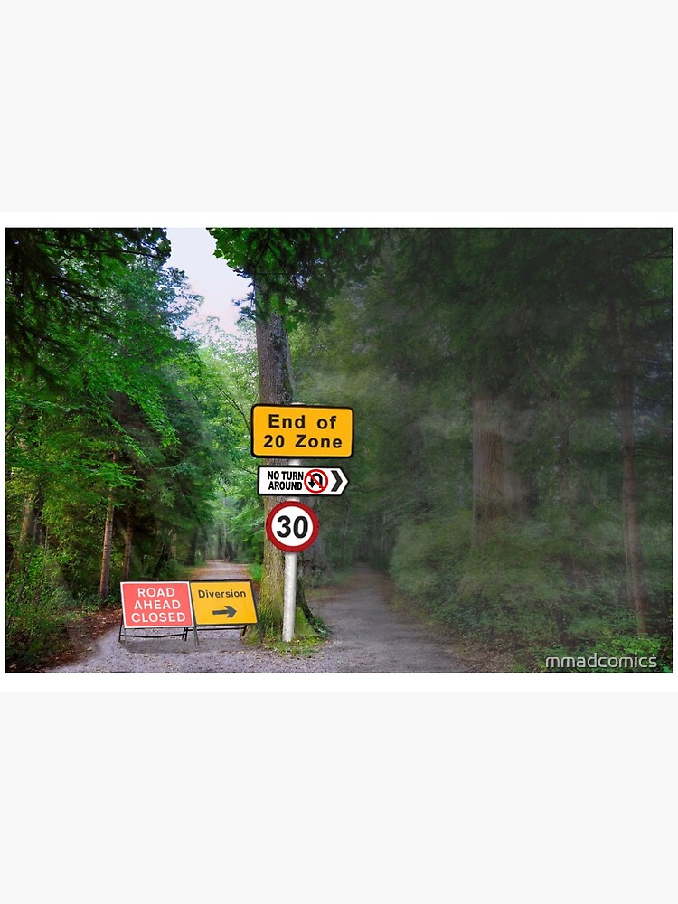 "30th birthday road sign card - turning thirty" Poster by mmadcomics ...