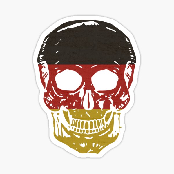 "German Flag Skull - Germany" Sticker for Sale by GothicDressCode ...