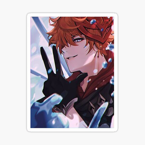 "Childe (Tartaglia) from genshin impact " Sticker for Sale by The-Baron ...