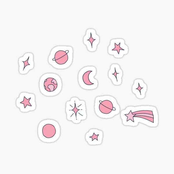 "Stars and Planets Pack Preppy" Sticker for Sale by MaPetiteFleur ...