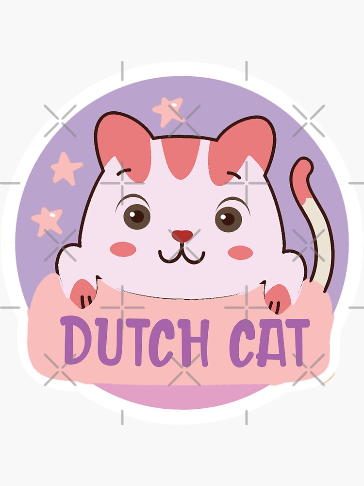 " Dutch Cat Lovers" Sticker for Sale by Ayayoussif | Redbubble