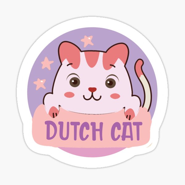 " Dutch Cat Lovers" Sticker for Sale by Ayayoussif | Redbubble