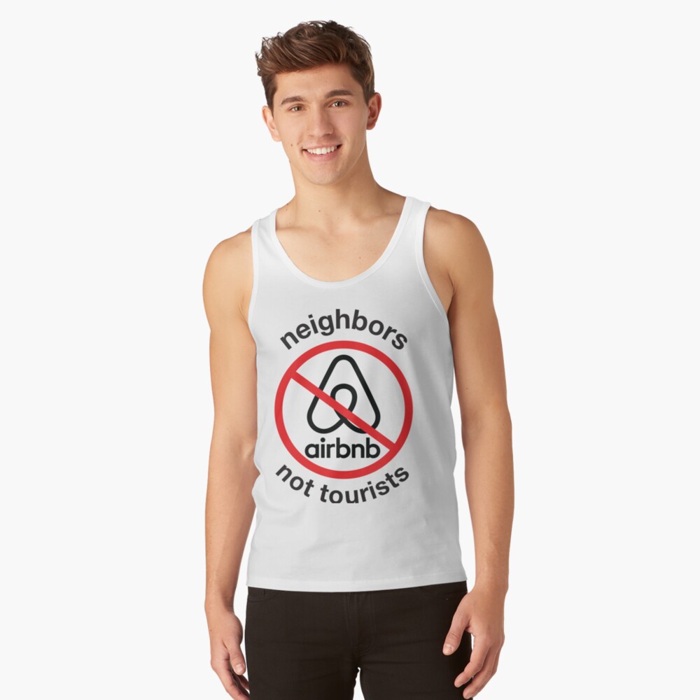 "ANTI-AIRBNB - Neighbors Not Tourists" Sticker for Sale by ...
