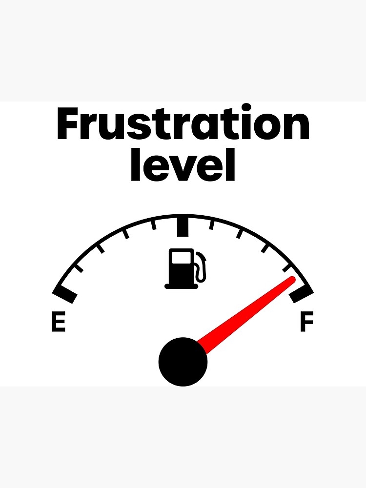 "Frustration level" Poster for Sale by itsdowntoatee | Redbubble