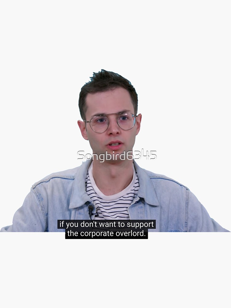 "Corporate overlord" Sticker for Sale by Songbird6345 | Redbubble