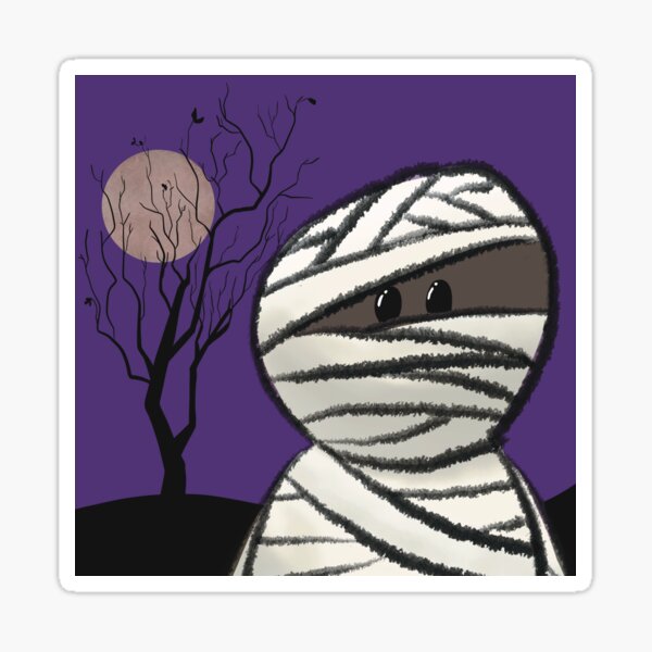 "Mummy" Sticker by HolguinArt | Redbubble