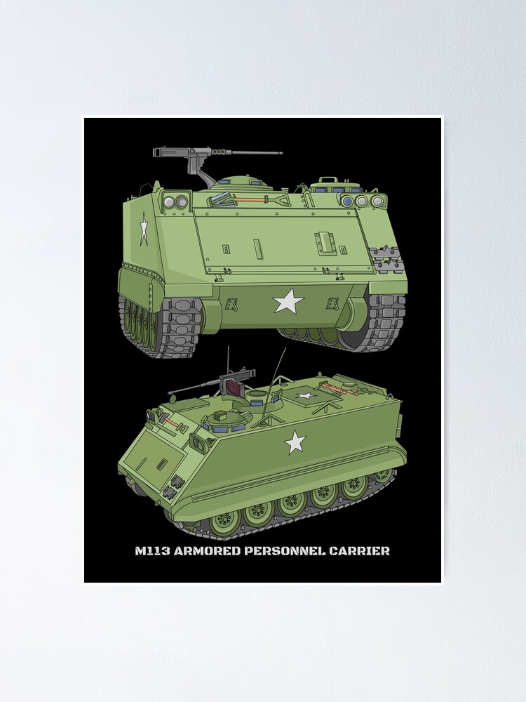 " M113 Armored Personnel Carrier APC Diagram Gift" Poster for Sale by ...