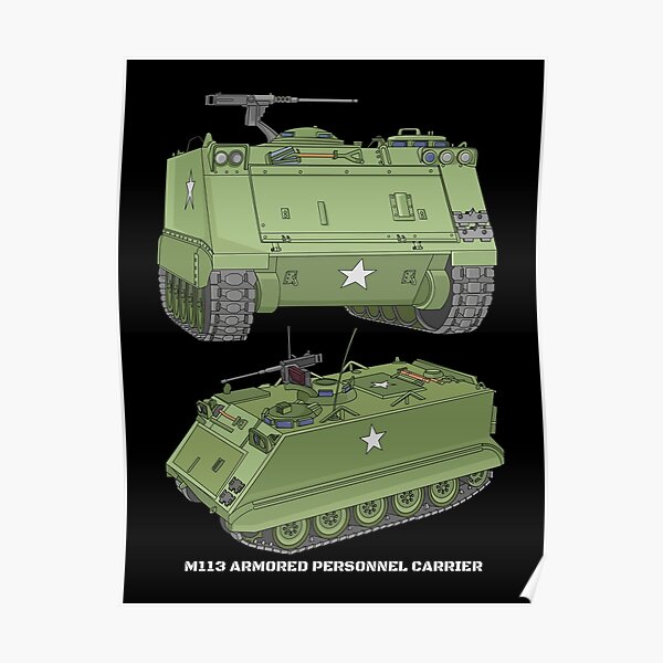 " M113 Armored Personnel Carrier APC Diagram Gift" Poster for Sale by ...