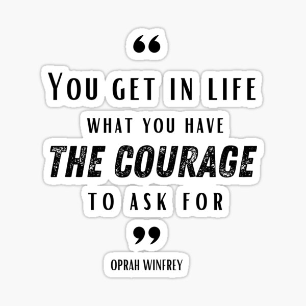 "oprah winfrey quote" Sticker for Sale by RosabellaBee | Redbubble
