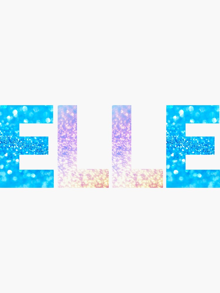 "Elle" Sticker for Sale by Willowandme | Redbubble