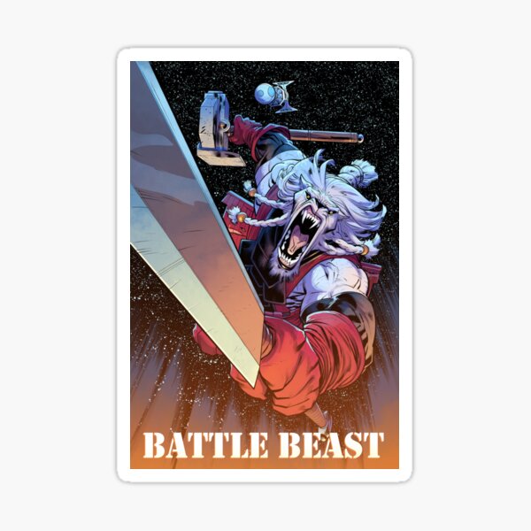 "Battle Beast" Sticker for Sale by DocNerd | Redbubble