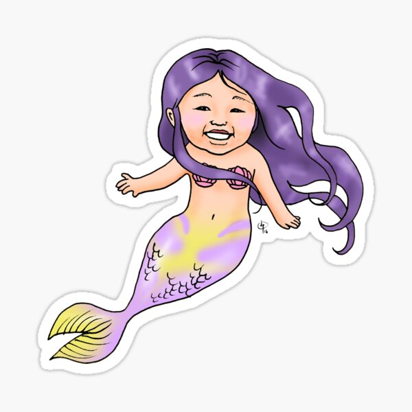 "Alba Mermaid" Sticker by danpaul | Redbubble