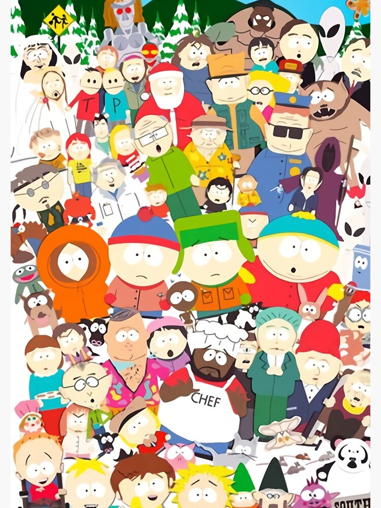 "South Park All Characters Vintage" Spiral Notebook for Sale by CeladonRB | Redbubble