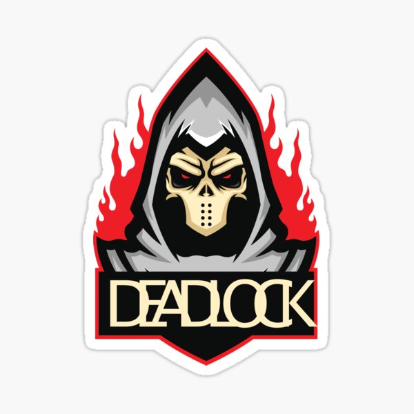 "deadlock - skeleton fire" Sticker for Sale by shienium | Redbubble
