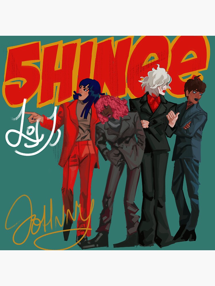 "SDR2 SHINee 1 of 1 Print" Sticker for Sale by tanjerin-burgr | Redbubble