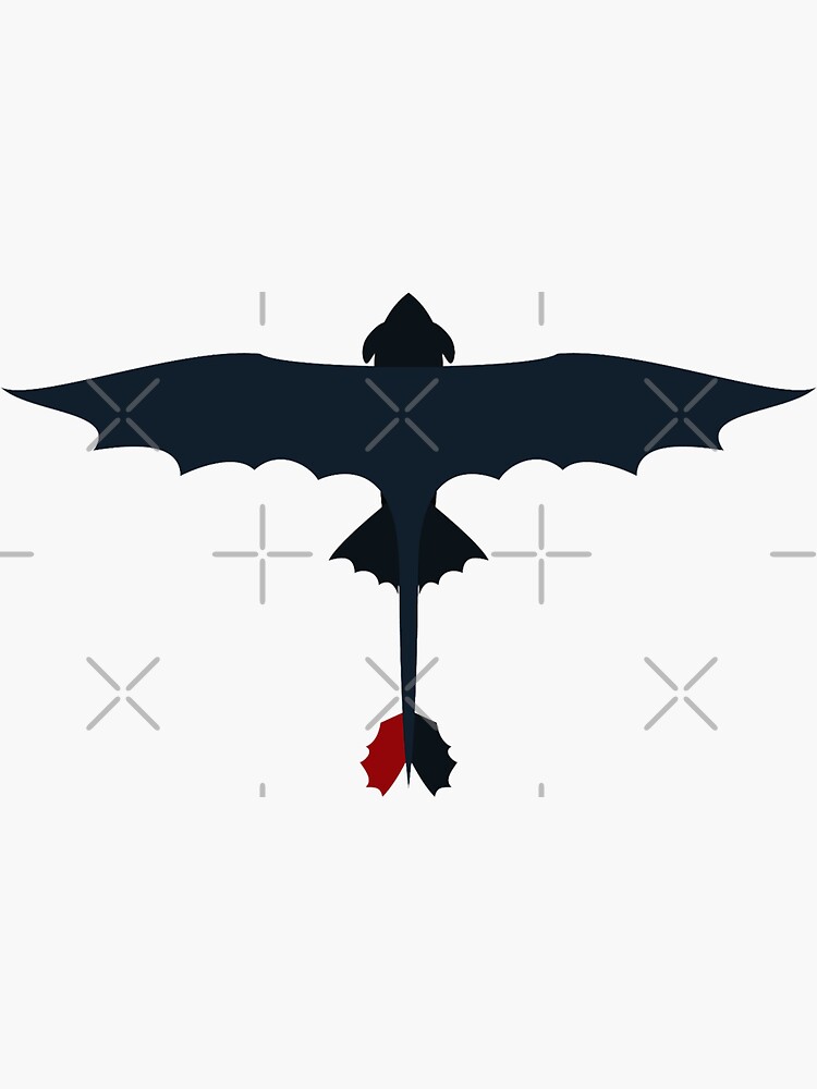 "Flying Night Fury" Sticker for Sale by davidqjackson | Redbubble