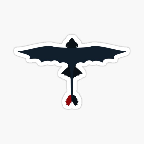 "Flying Night Fury" Sticker for Sale by davidqjackson | Redbubble