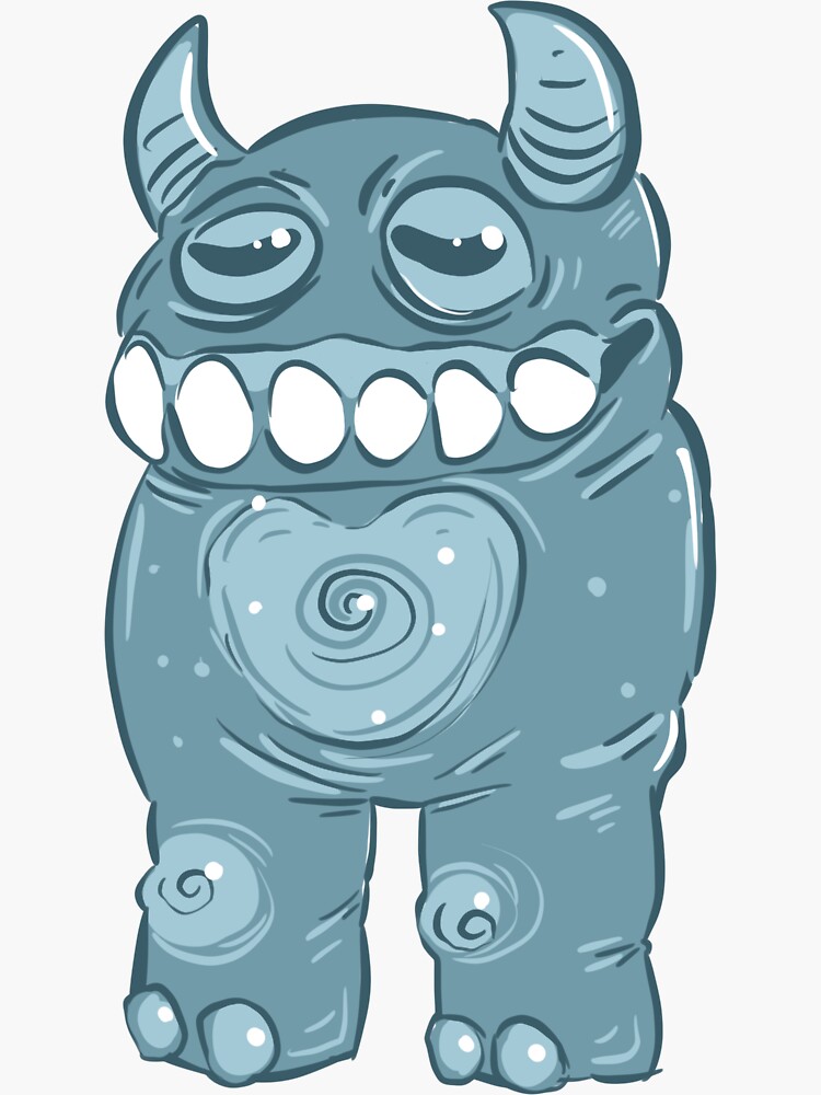 "Bubbles - June Demon" Sticker for Sale by outerworldly | Redbubble