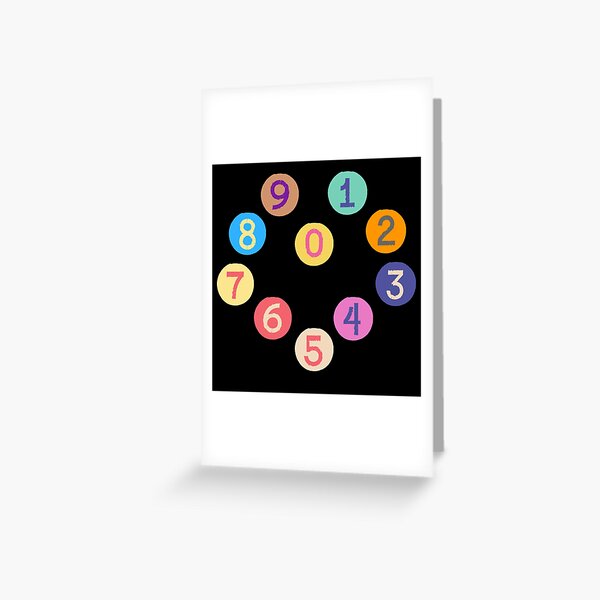 "Numberblocks - Colorful numbers heart" Greeting Card for Sale by ...