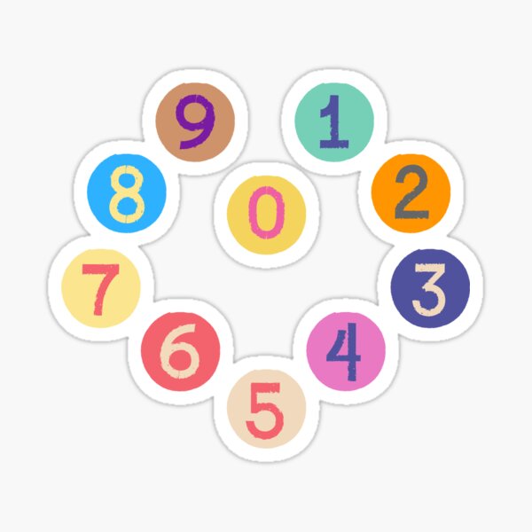 "Numberblocks - Colorful numbers heart" Sticker for Sale by printfulart ...