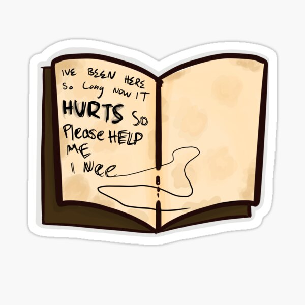 "phasmo book" Sticker for Sale by ildikokinter | Redbubble