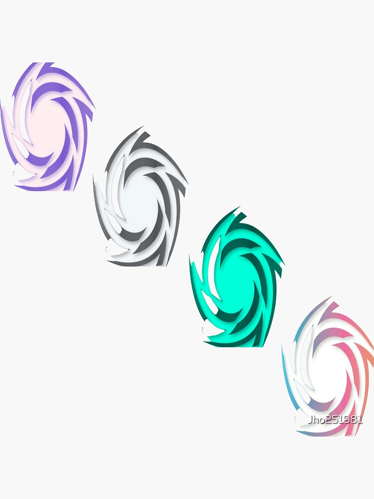 "Sharp edges circle" Sticker by Jho251981 | Redbubble