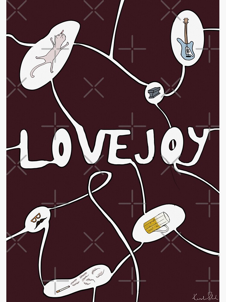 "Lovejoy band poster" Sticker by kay-shah | Redbubble