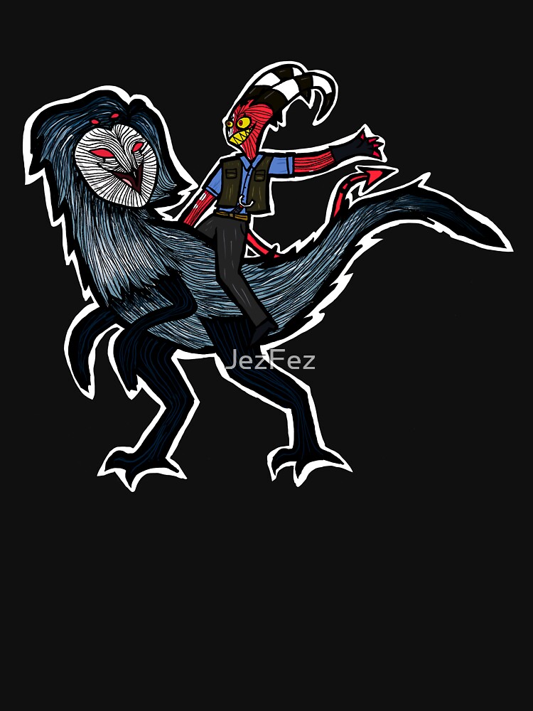 "Helluva Boss Raptor Stolas & Rodeo Blitzo" T-shirt for Sale by JezFez ...