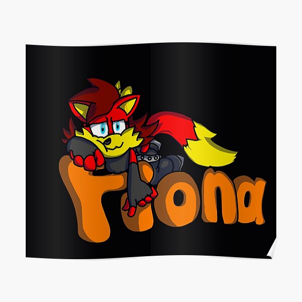 "Fiona Fox Logo" Poster for Sale by T-Draguuno | Redbubble