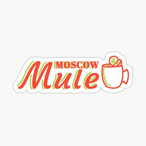 "Moscow Mule Drink" Sticker for Sale by Zouhairm | Redbubble