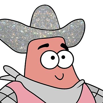 "Space Cowboy Patrick Star" Sticker for Sale by kelseydilla | Redbubble