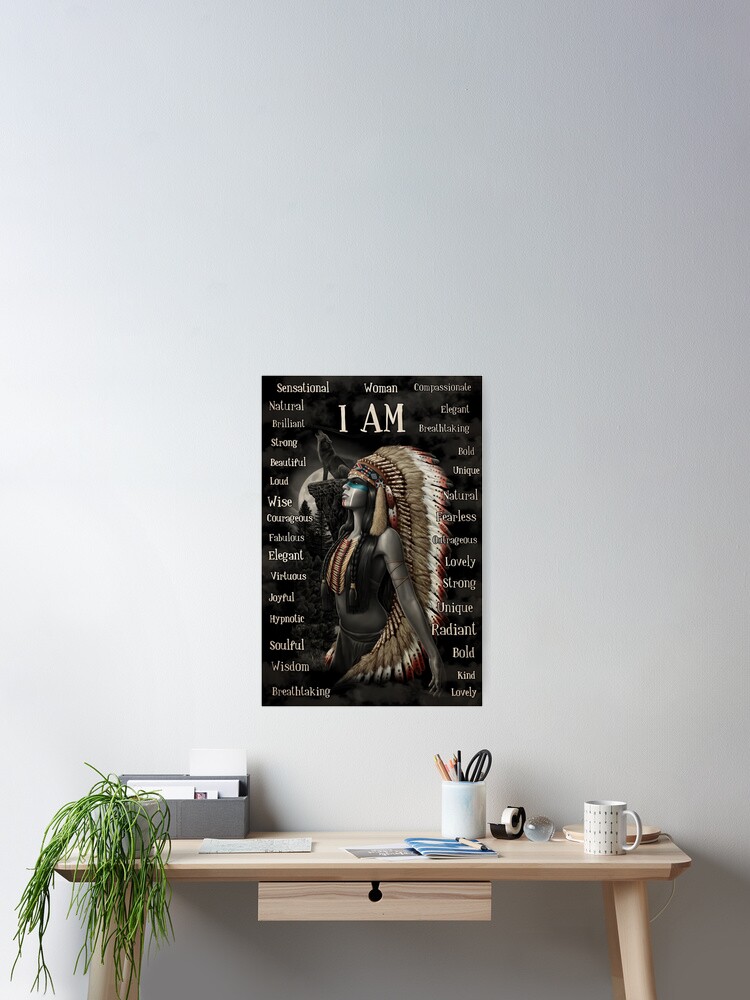 "Native girl i am" Poster for Sale by chinulove | Redbubble