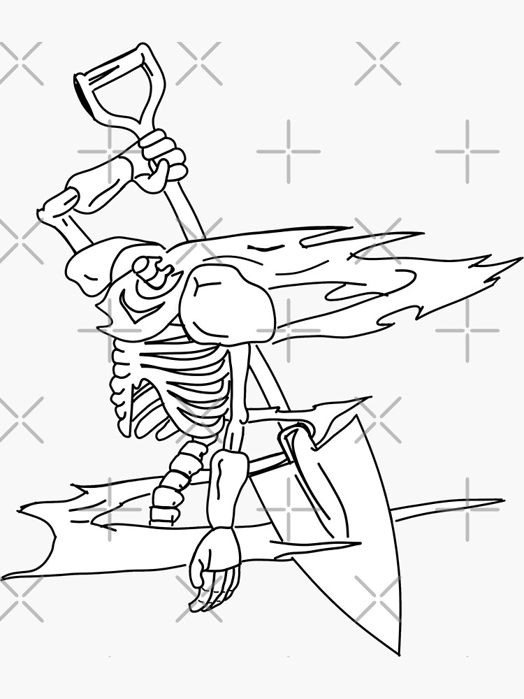 "86 - Eighty-Six: Personal Mark Undertaker B/W Shin Nouzen" Sticker for ...