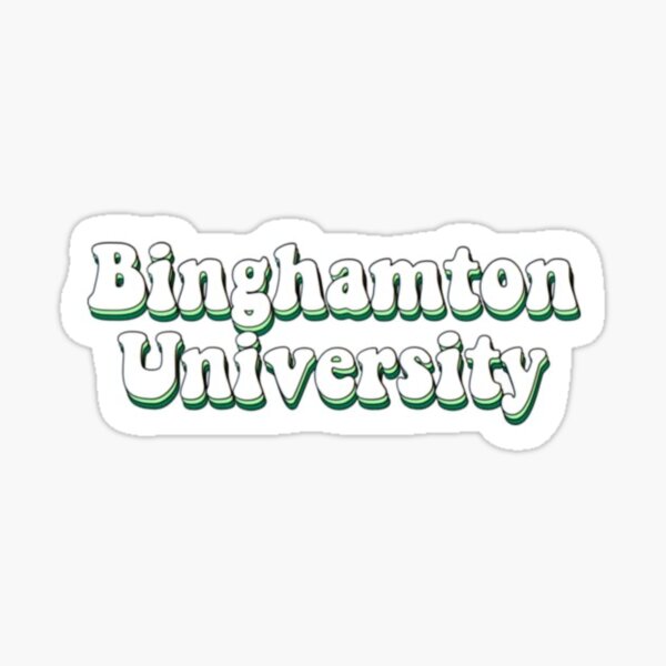 "Binghamton University" Sticker for Sale by brooklyntracy | Redbubble
