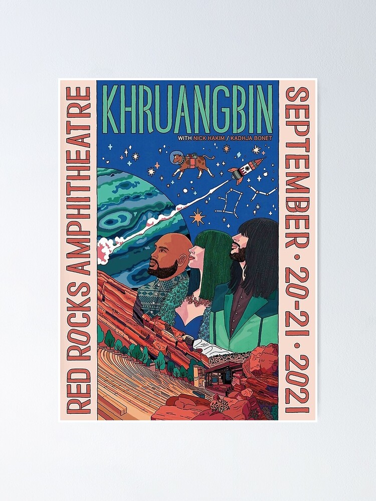 "Concert Cover Tour Red Rocks Amphitheatre " Poster for Sale by ...