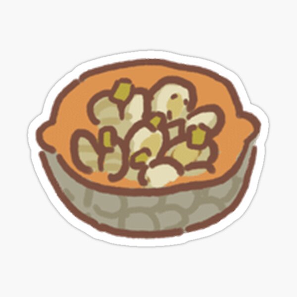 "Steamed Clams" Sticker for Sale by GnatDesigns | Redbubble
