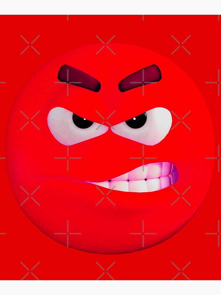 "Red with anger !!! angry face" Poster by Astralia | Redbubble