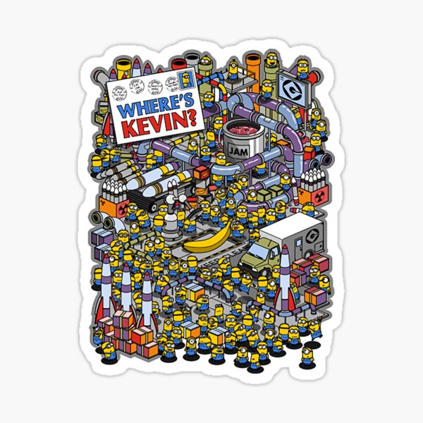"Where's Kevin? " Sticker for Sale by Valentino202x | Redbubble