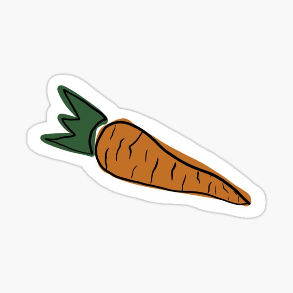 "cute carrot" Sticker for Sale by elthina | Redbubble