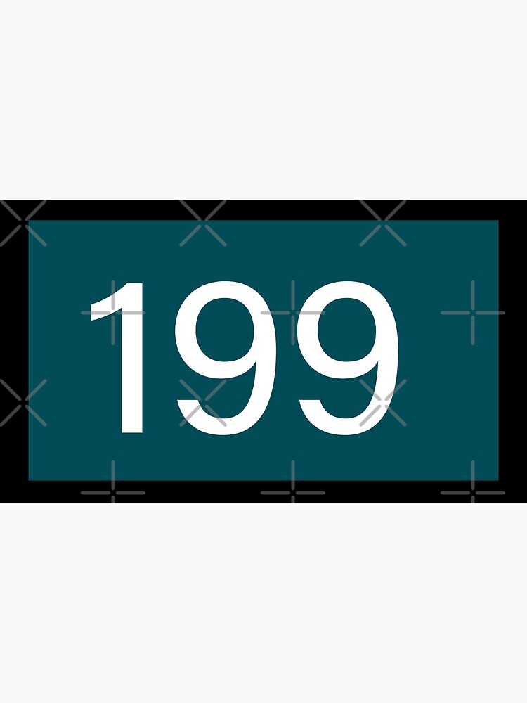 "Squid Game - 199" Sticker for Sale by Moath-Gwareen | Redbubble