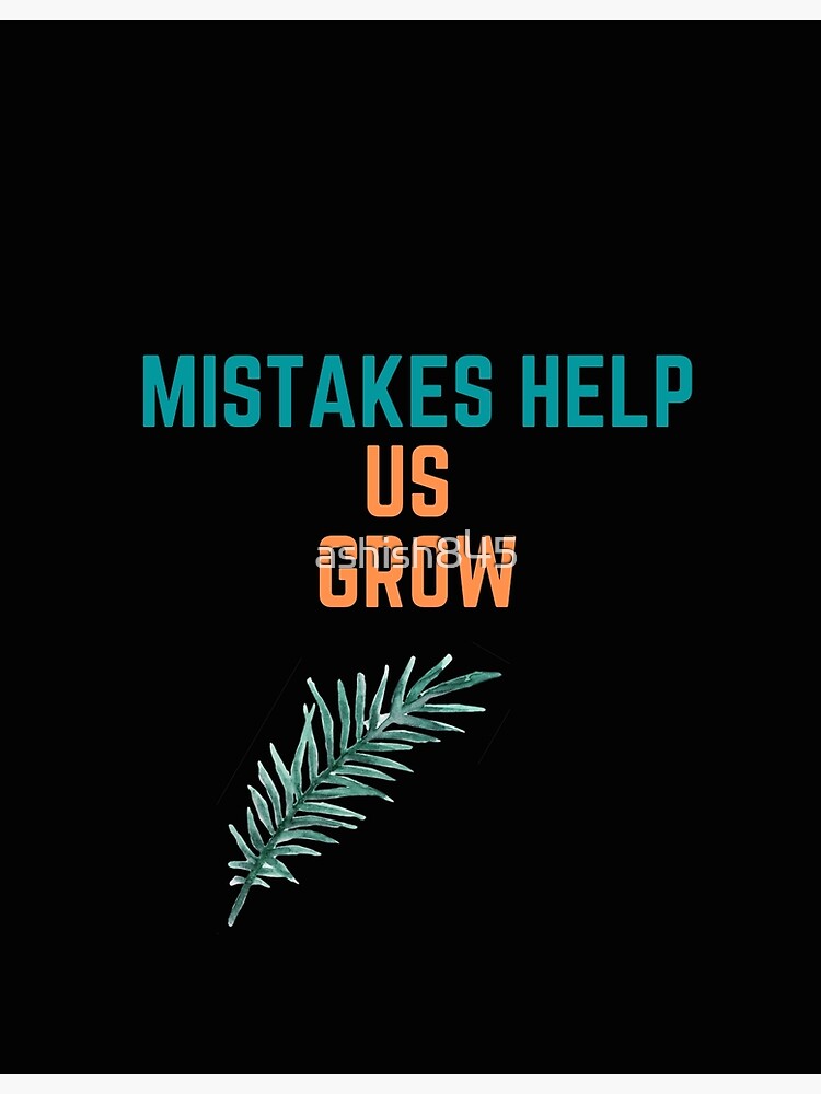 "Mistakes Help Us Grow|Teacher and Student Inspiration|Growth Mindset ...